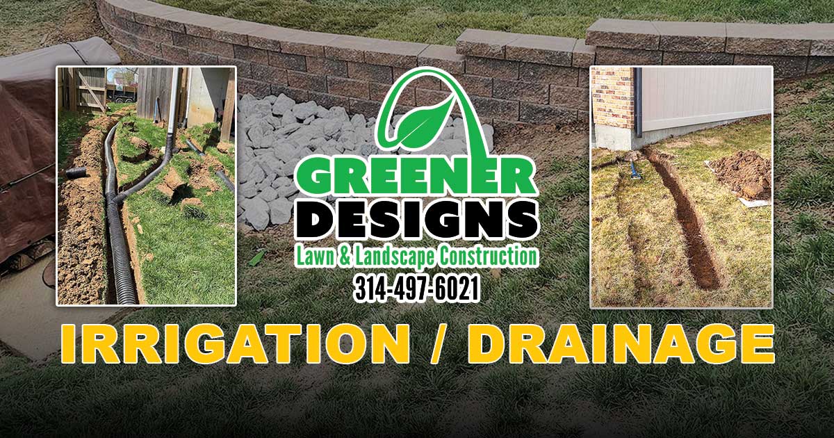 Irrigation and Drainage - Greener Designs Landscaping